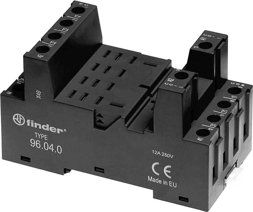 Baza releja Finder 96.04.0 (D k s k V) 48,2 k 43,4 k 82,5 mm