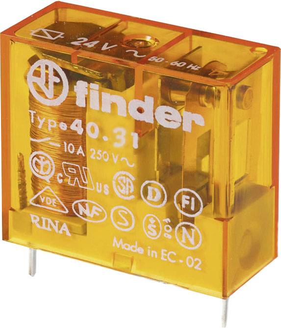 Finder 40.31.8.120.0001 PCB relej 120 V/AC 10 A 1 promena