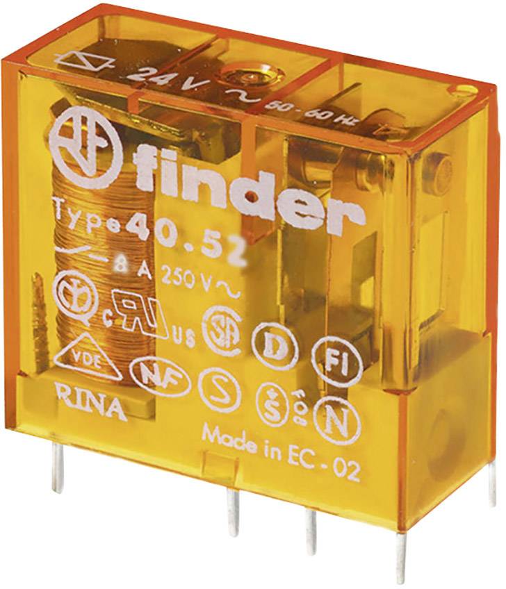 Finder 40.52.8.048.0000 PCB relej 48 V/AC 8 A 2 prekidac
