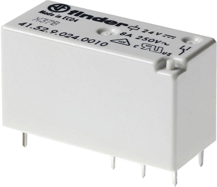 Finder 41.52.9.024.0011 PCB relej 24 V/DC 8 A 2 kom.