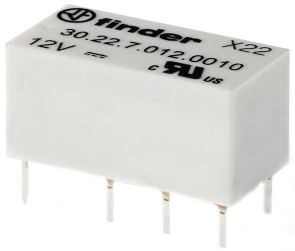 Finder 30.22.7.012.0020 PCB relej 12 V/DC 2 A 2 prekidac