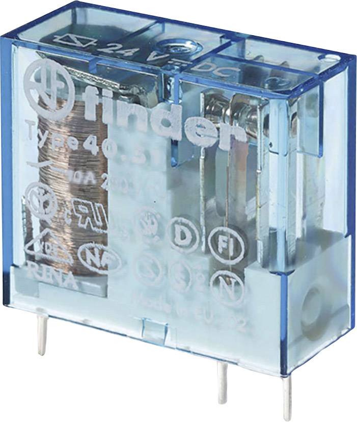 Finder 40.51.7.024.0000 PCB relej 24 V/DC 12 A 1 promena