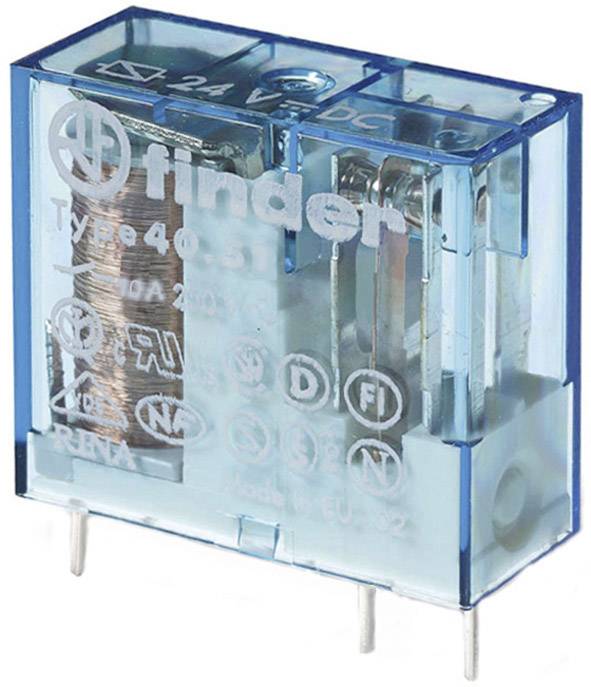 Finder 40.51.9.024.0000 PCB relej 24 V/DC 12 A 1 promena