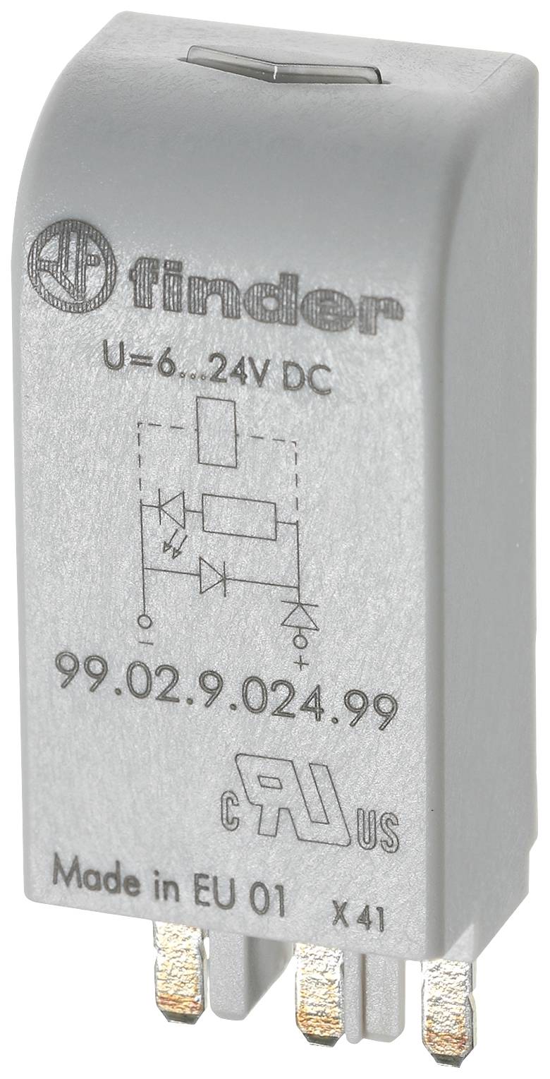 Modul, dioda slobodnog hoda, 6 do 220 V DC, sa diodom za zastitu od obrnutog polariteta Finder plug-in modul 99.02.3.000.00