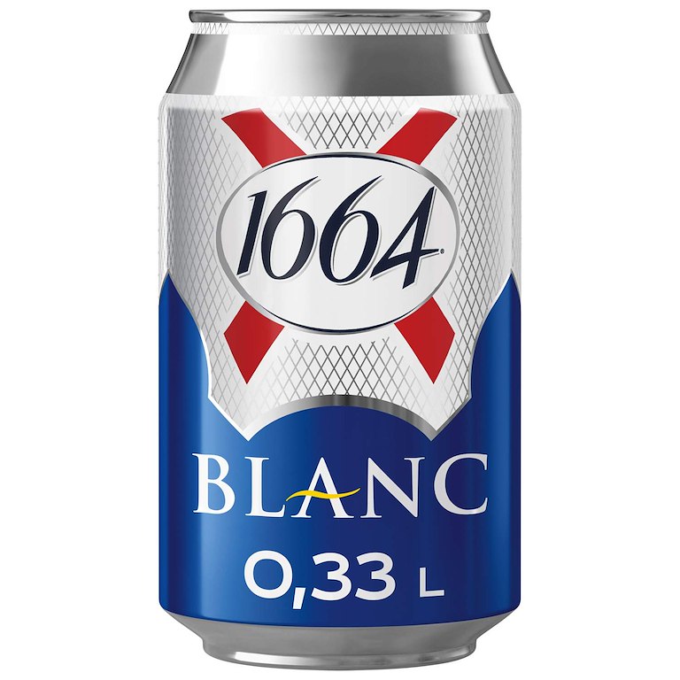 Pivo 1664 blanc 0.33l can