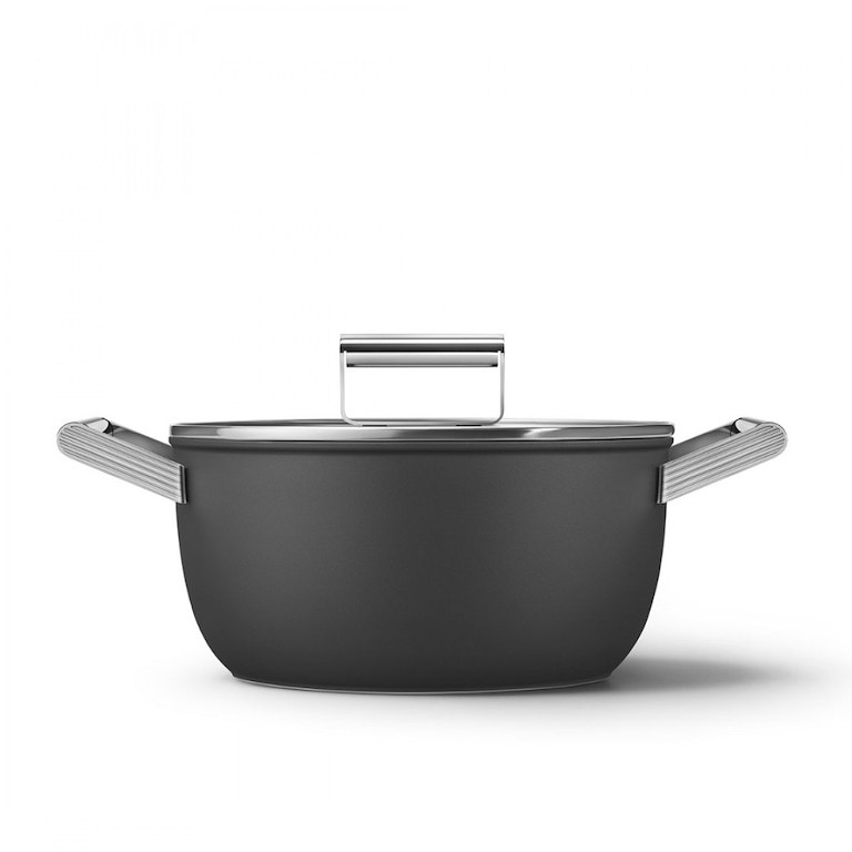 Smeg CSF2412BLM šerpa sa staklenim poklopcem, 24cm