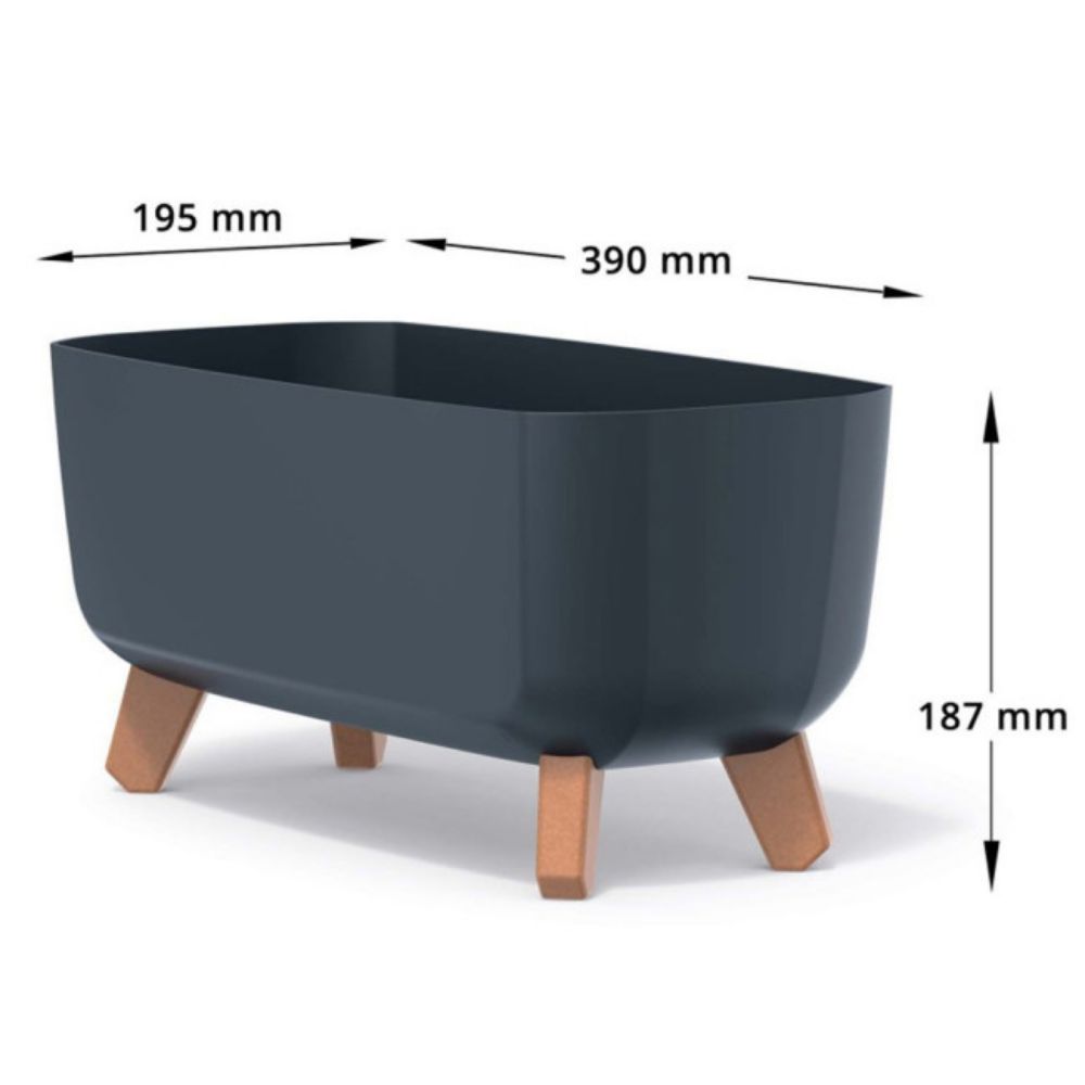Saksija gracija case 40cm antracit