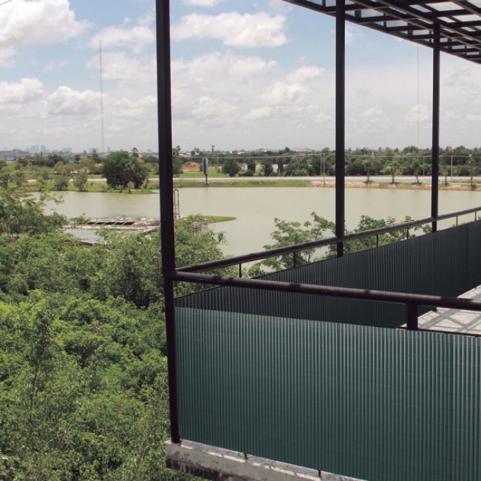 Paravan pvc trska 1x3m zelena