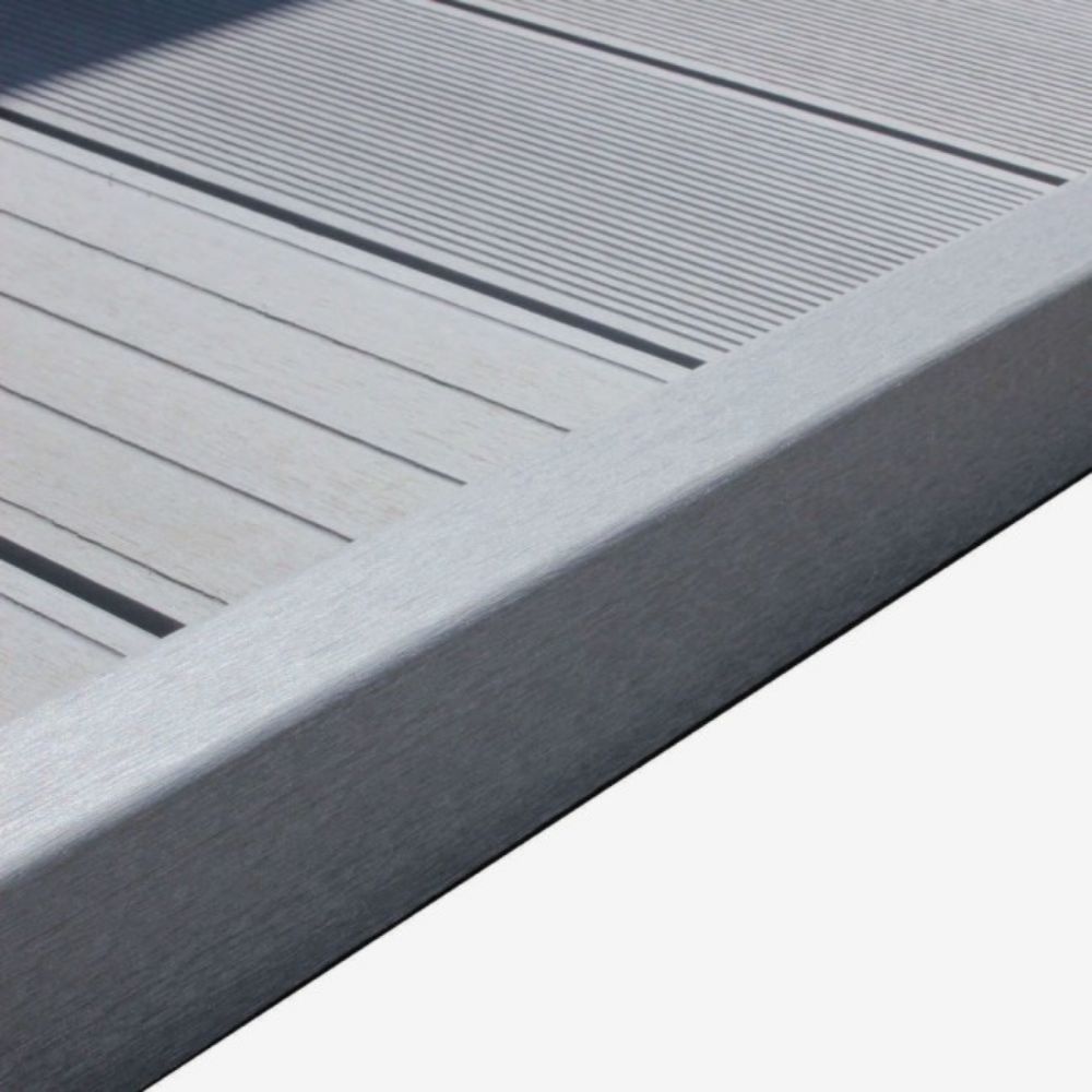 Profil l za deking, zavrsni 2700x50x50mm sivi