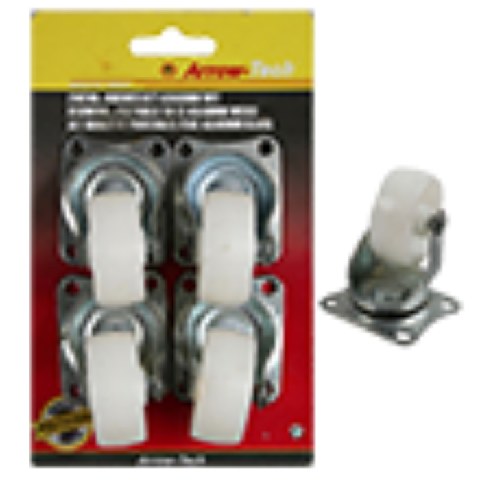 Točkici set za namestaj 40mm 4kom. beli nosiv.po točku 20kg