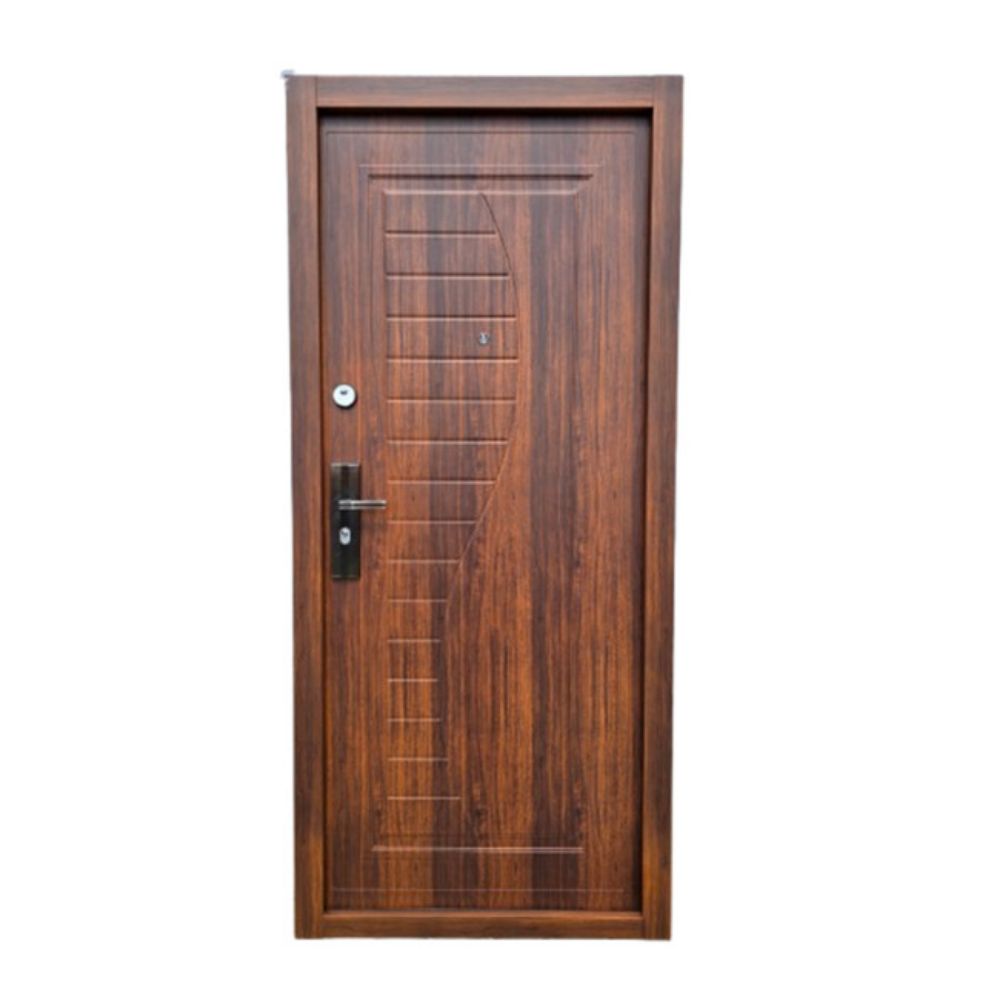Vrata sigurnosna 90x200 desna braon drvo dekor