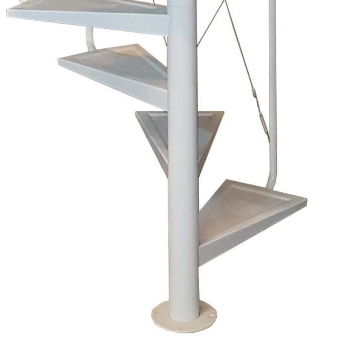 Stepeniste solo sa platformom metal ral9010