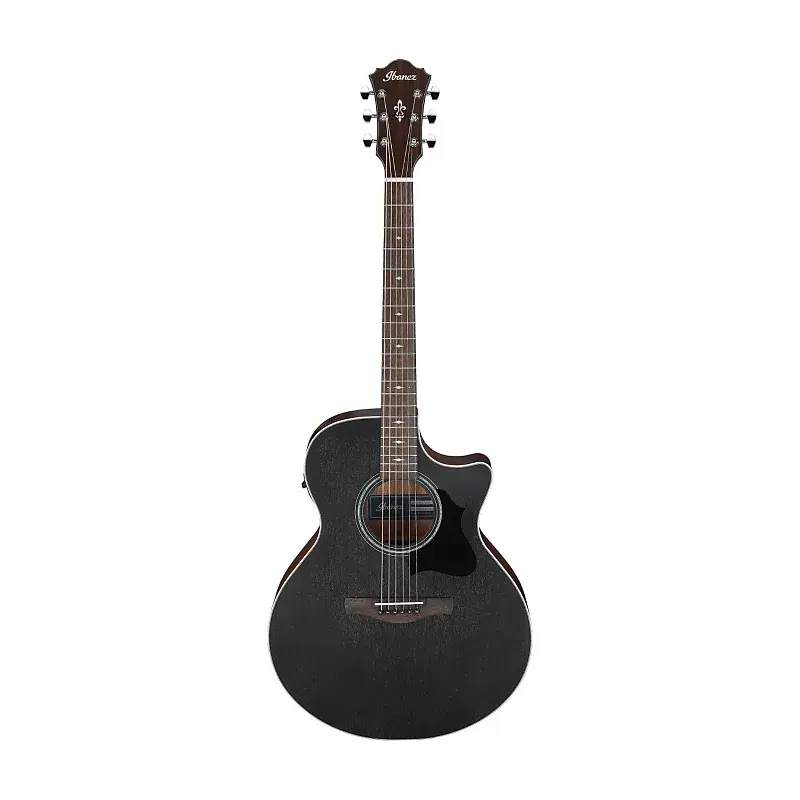 Ibanez Akustična ozvučena gitara AE140-WKH, Weathered Black Open Pore Top