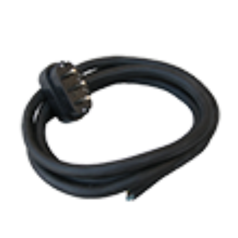 Kabl priključni gg/j 5x2.5mm2 licnasti - 2m crne boje