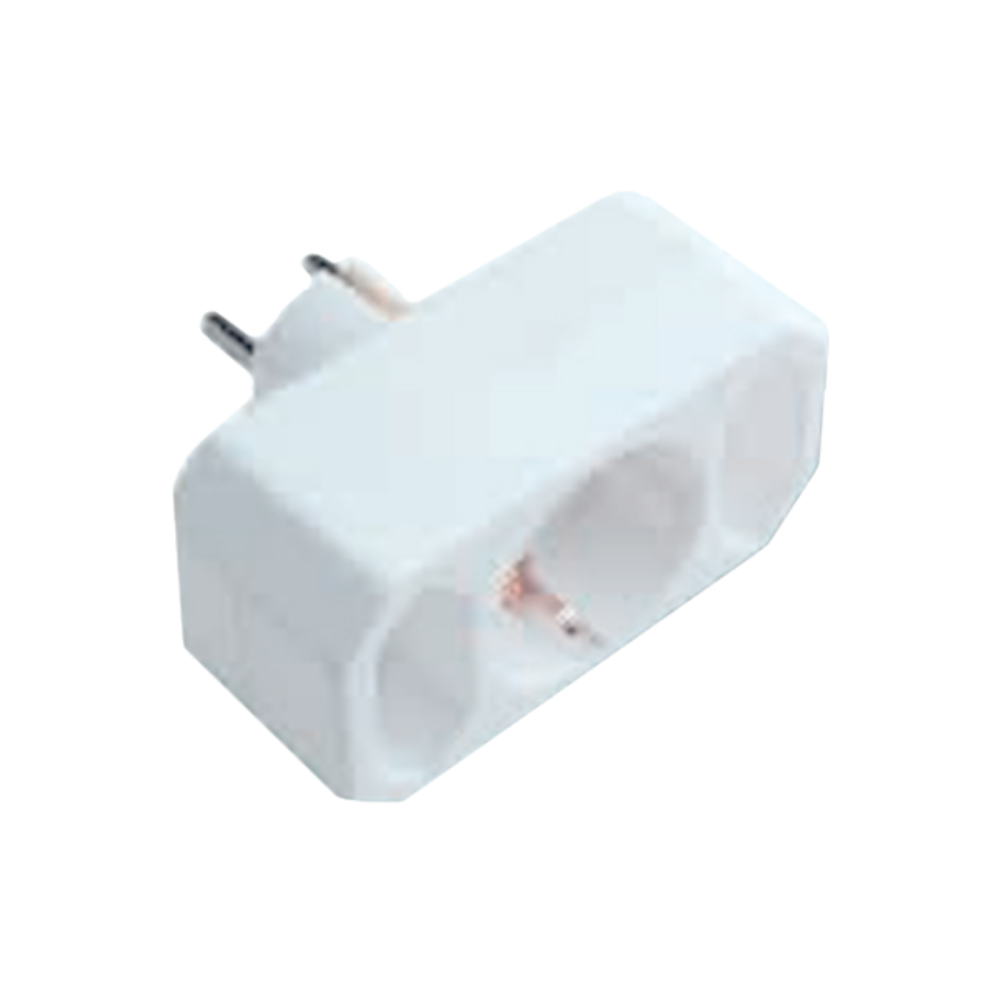 Razvodnik gzb01/01-2a trostruki 2euro+1šuko 16a/3680w , beli