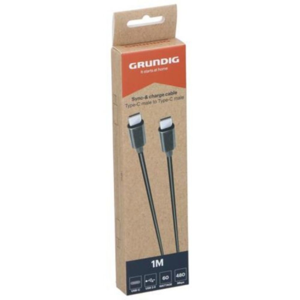 Kabal za telefon usb-c-usb-c 2.0 1m blk