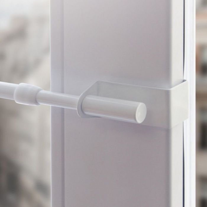 Vitraža teleskopska twist 90-130 cm, bela, blister, 1 diy