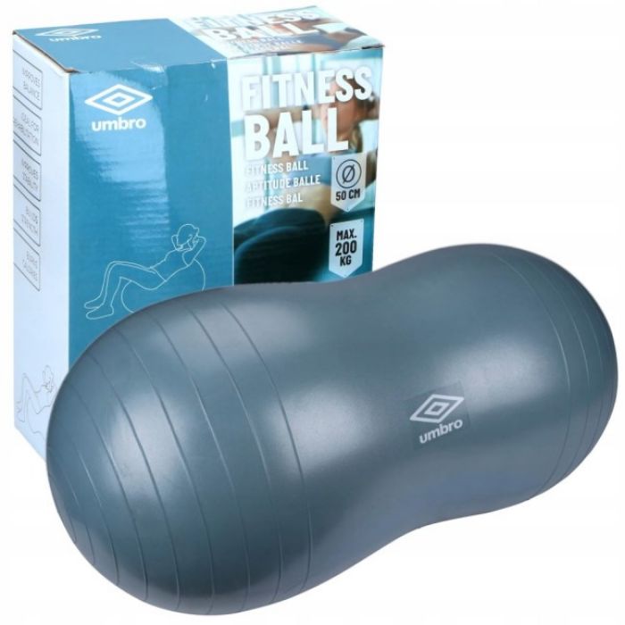 Lopta za fitnes 100x50cm plava