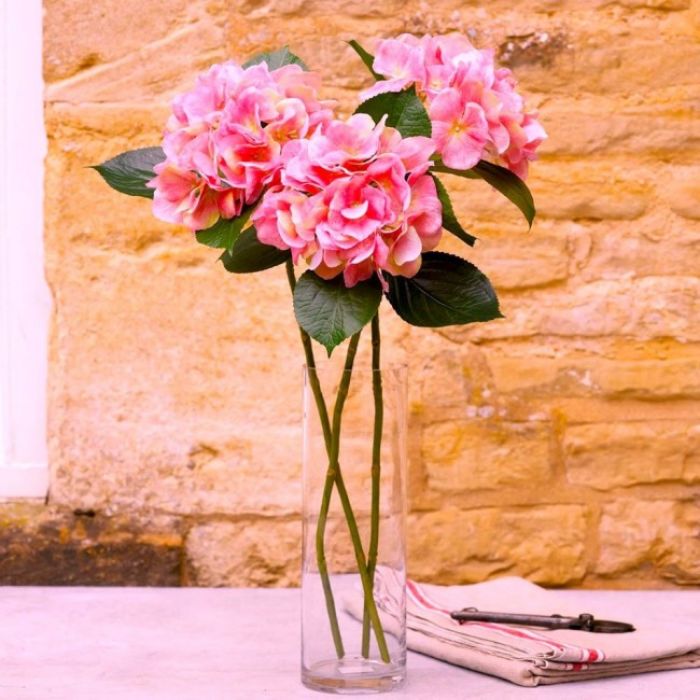 Hortenzija pink veštačka 71cm dsy12