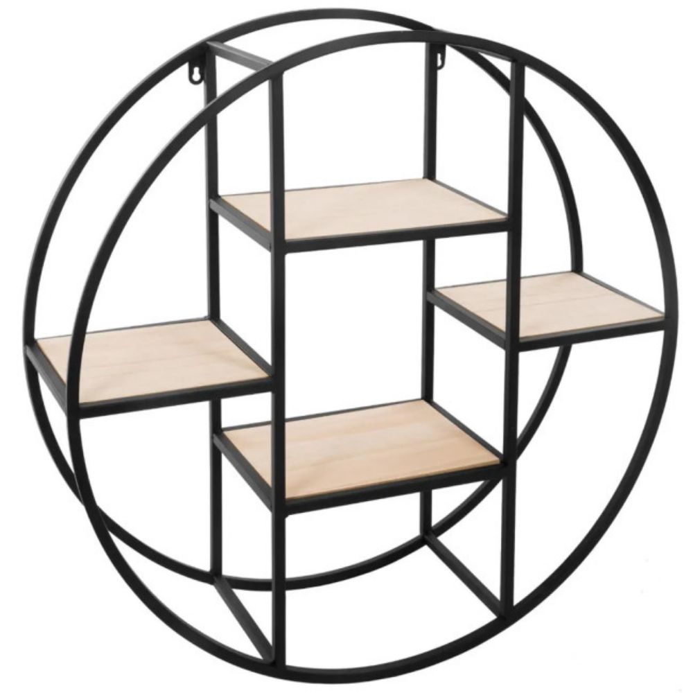 Polica zidna okrugla 78cm met/mdf