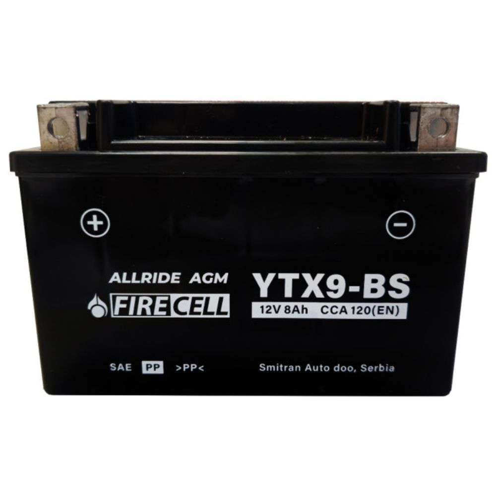 Akumulator za motor 12v08l s-ytx9-bs firecell
