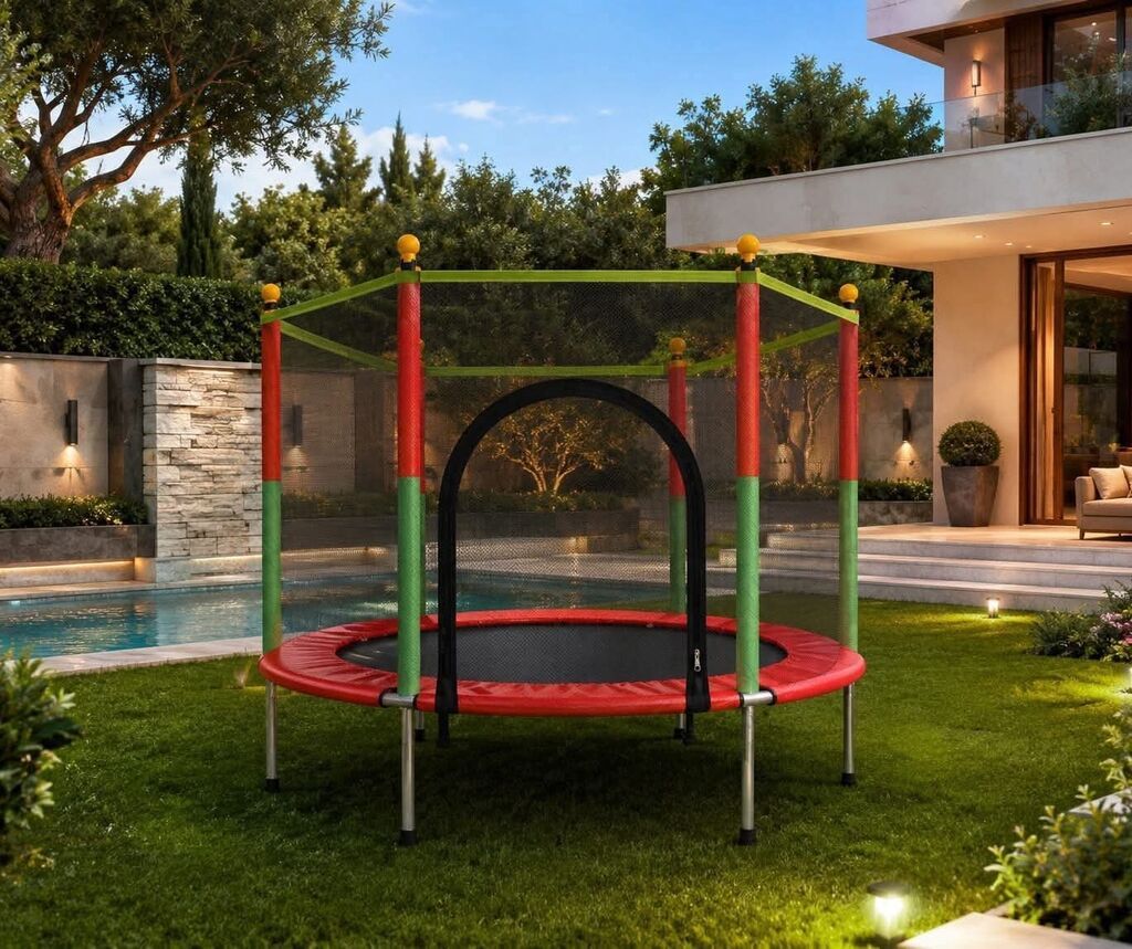 Trambolina za decu 140x122x30cm 9500 din Pazite da trampolin