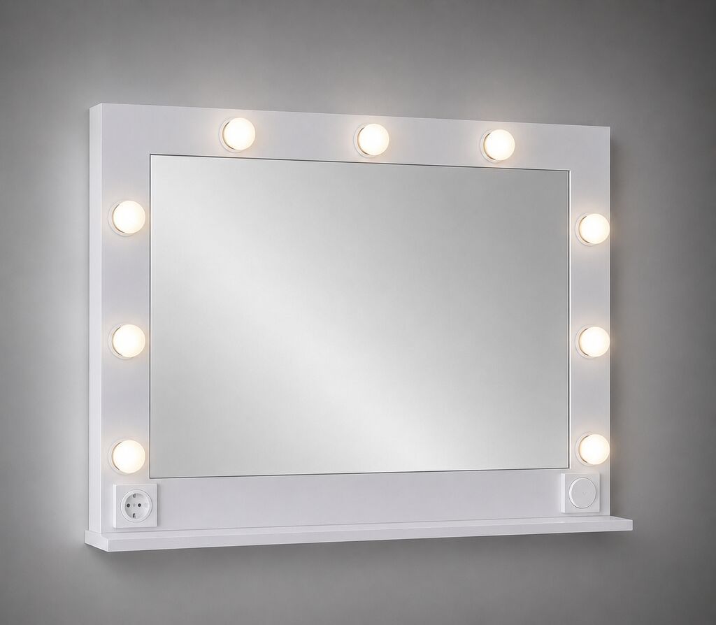 Ogledalo za sminkanje. Novo 80x70 cm Cena 8.990 din Bez sijalica ili