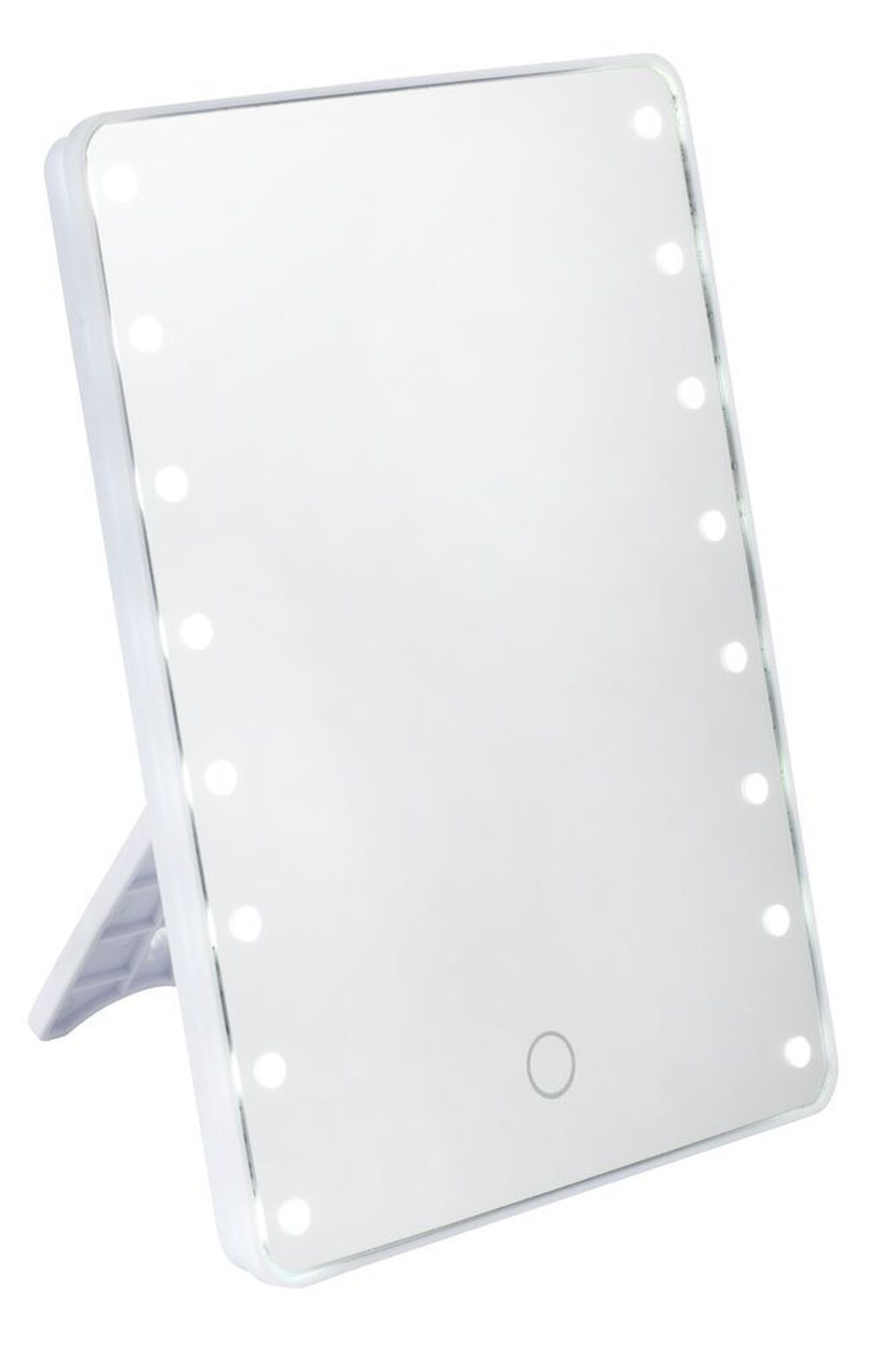 LED ogledalo,Širina: 16 cm Dužina: 5 cm Visina: 22 cm. Koristi 4