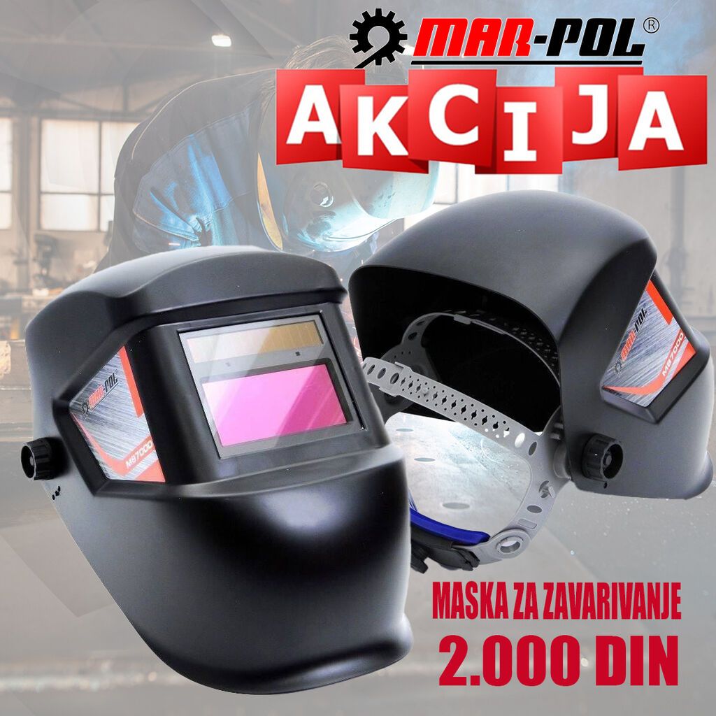 MAR-POL automatska maska za zavarivanje - Samozatamnjujući filter –