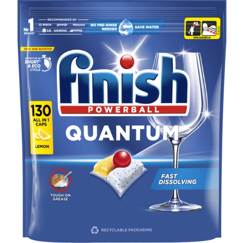 Finish Quantum All in 1 Lemon 130kom