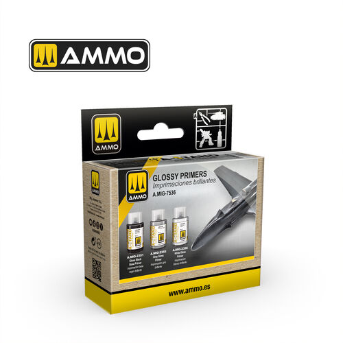 AMMO of Mig Jimenez A.MIG 7536 A-STAND Glossy Primers Set
