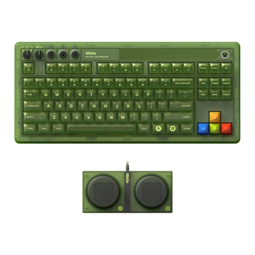 Bežična tastatura 8BitDo Retro 87/mehanička/RGB/XBOX Green + Dual Super Buttons