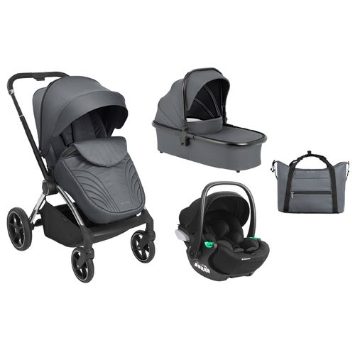 Kikka Boo Kolica Kara 3in1 premium set sa autosedištem I-Xtend I-size i tvrdom korpom Grey
