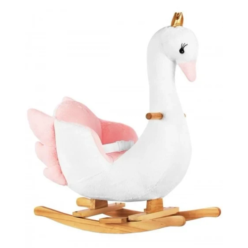 Kikka Boo Plišana igračka Swan White sa klackalicom i sedištem