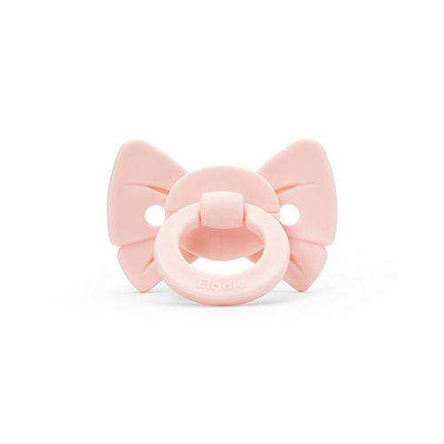 Elodie misty pink binky bow silikonska cucla za novorođenče