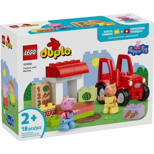 Lego Duplo Peppa Pig Tractor And Market