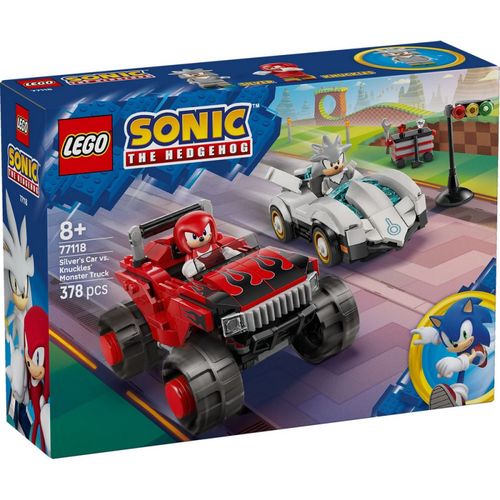 Lego Sonic Silvers Car VS Knuckles Mech
