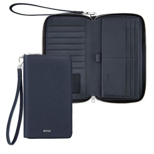 Hugo Boss putni novčanik Classic Grained Navy