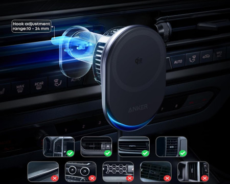 ANKER Prime 25W MagGo bežični auto punjač