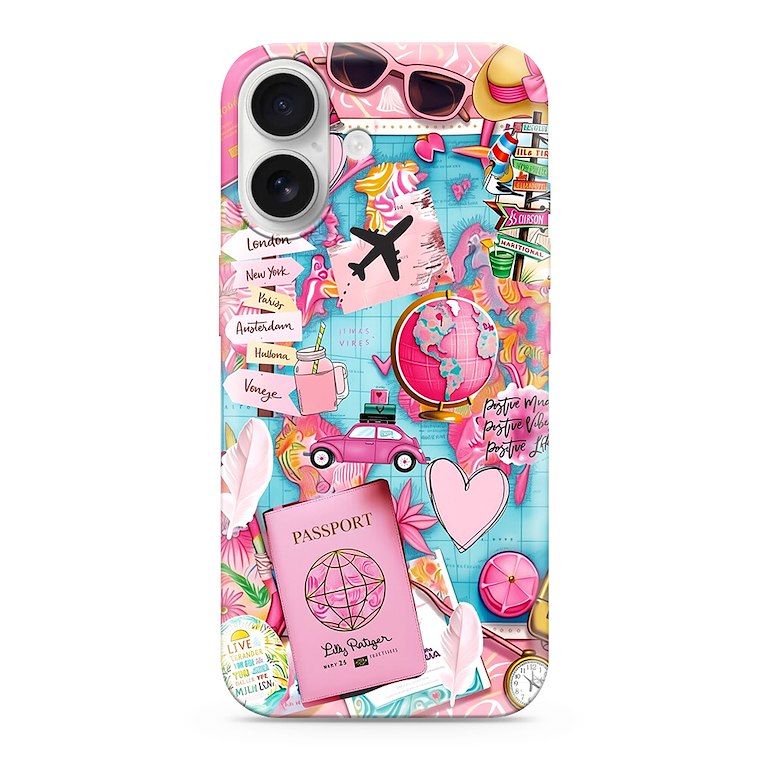 Zastitna ultra tanka (skin) maska / futrola PRINT CLEAR - iPhone 16 (6.1) SP029 (MS)