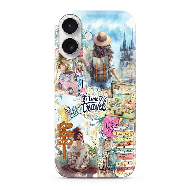 Zastitna ultra tanka (skin) maska / futrola PRINT CLEAR - iPhone 16 (6.1) SP031 (MS)