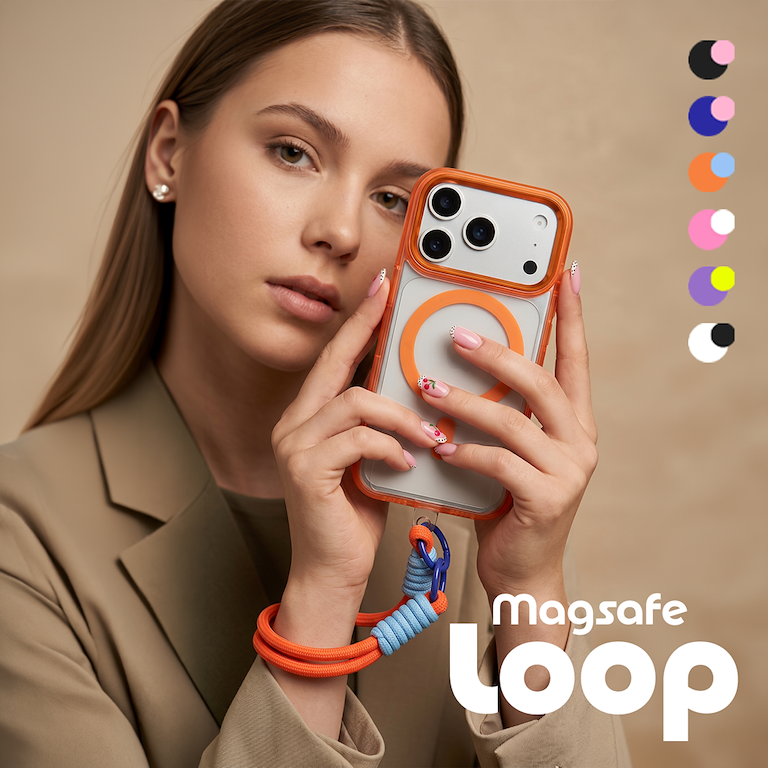 Zastitna maska (futrola) Magsafe Loop - iPhone 16 Pro Max 6.9 narandzasta