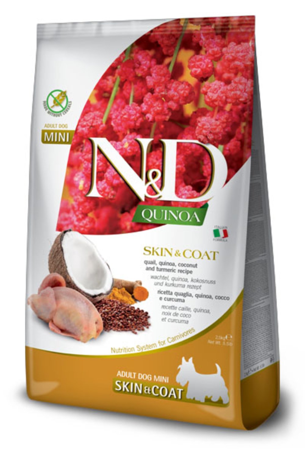 N&D QUINOA SKIN&COAT QUAIL&COCONUT MINI