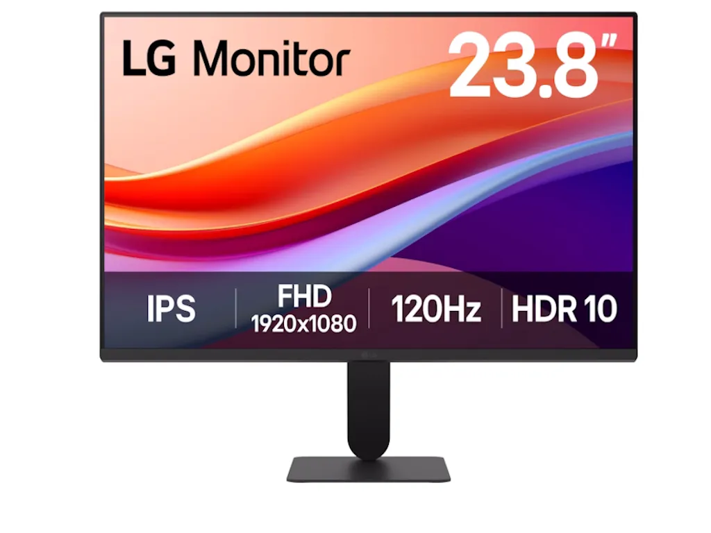 Monitor LG 24U41YA-B 23.8"/IPS/1920x1080/120Hz/5ms GtG/VGA, HDMI/Adaptive sync/VESA/crna