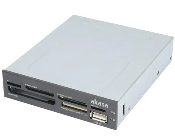 Citac kartica 3.5" Akasa AK-ICR-07 Internal 6-Port Card Reader - black