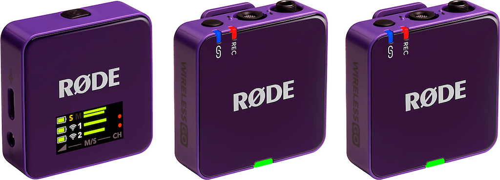 RODE Wireless GO (Gen 3) Purple bežični mikrofonski sistem