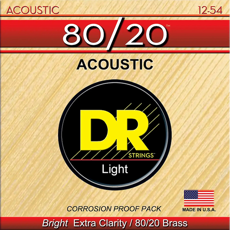 DR Hi-Beam 80/20 Acoustic HA-12 žice za akustičnu gitaru 12-54
