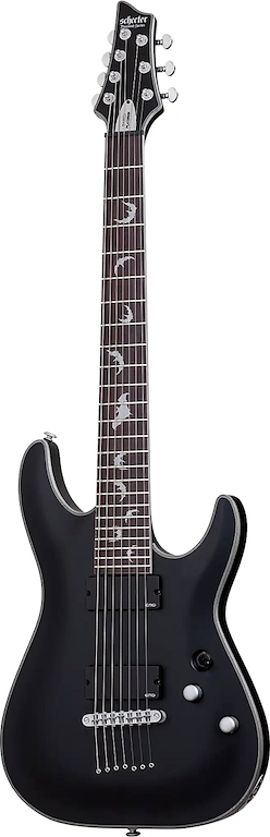 Schecter Damien Platinum-7 Satin Black 7-žičana električna gitara