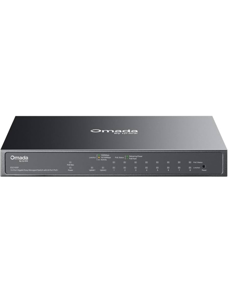 TP-LINK ES210GP Omada 10-Port Gigabit Switch sa 8-Port PoE+