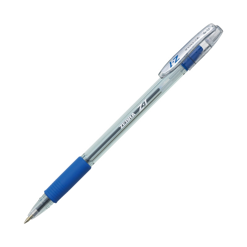 OLOVKA HEMIJSKA 0,7MM SA GUMENIM GRIPOM (ULOŽAK PLAVI) Z-1 ZEBRA 24162 PLAVA